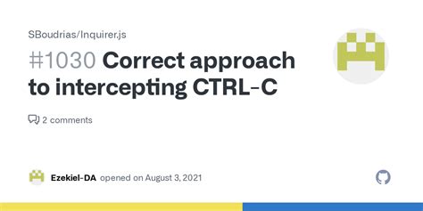 Correct Approach To Intercepting Ctrl C Issue Sboudrias