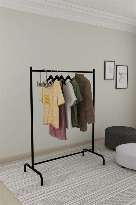 Comfo მეტალის შავი ტანსაცმლის საკიდი 139