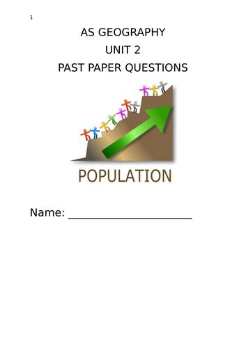 Ccea As Geography Population Ppqs Teaching Resources