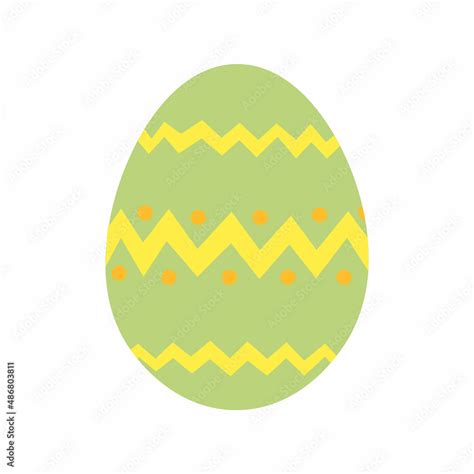 緑のイースターエッグのイラスト Stock Vector Adobe Stock