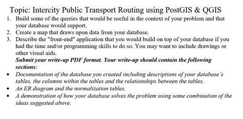 Topic Intercity Public Transport Routing Using