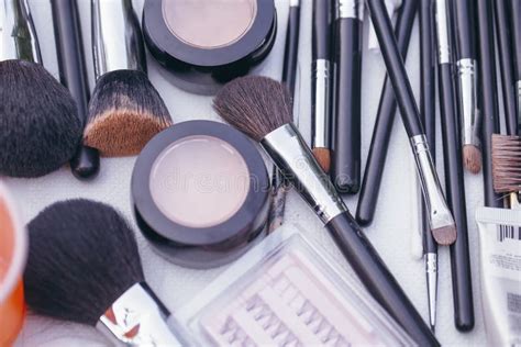 Makeup Of Decorative Cosmetic Powder Concealer Eye Shadow Brush