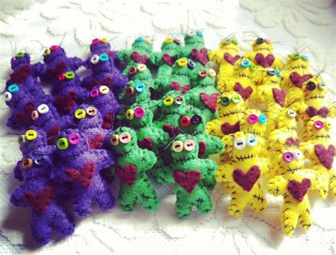 Mini Voodoo Dolls Tiny Voo Doo Dolls Halloween Etsy
