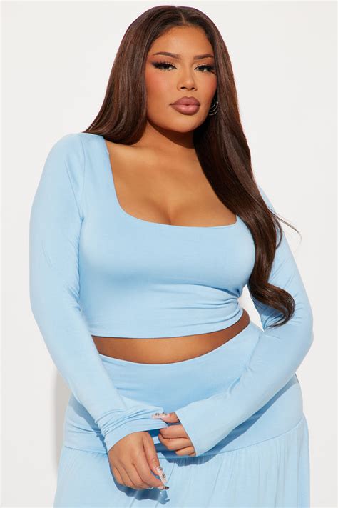 Skye Maxi Skirt Set Light Blue Fashion Nova