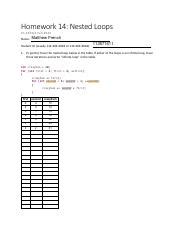 Analyzing Nested Loops In Programming Assignments Course Hero