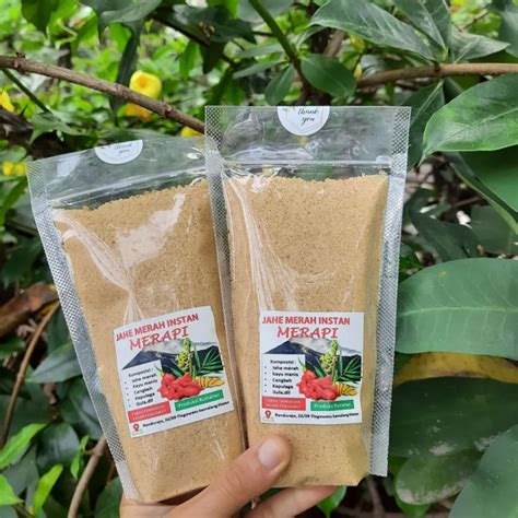 Minuman Herbal Tradisional Jahe Merah Instan Merapi 200gr Home Made Tanpa Pengawet Dan Pemanis