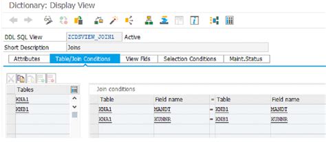 sap technical how to use joins in abap cds views