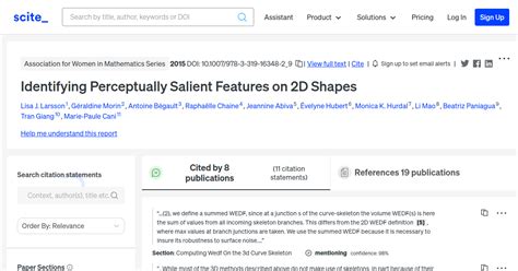 Identifying Perceptually Salient Features On 2d Shapes