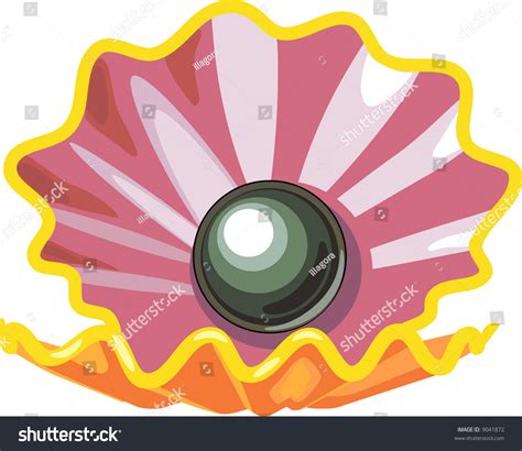 Black Perl Shell Stock Vector Royalty Free 9041872 Shutterstock