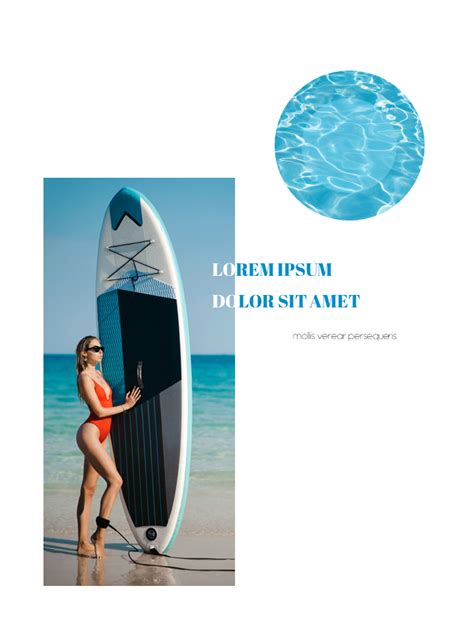 여름 바캉스 세로형 피피티 템플릿 샘플 디자인