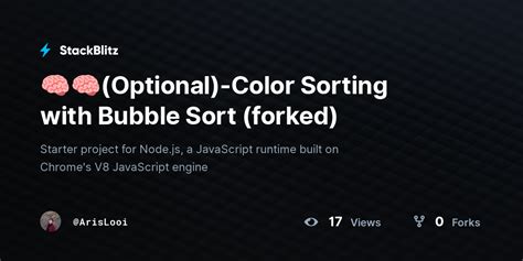 🧠🧠optional Color Sorting With Bubble Sort Forked Stackblitz 🧠🧠optional Color Sorting With Bubble Sort Forked Stackblitz