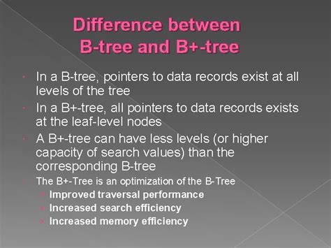 Difference Between B Tree B Tree And B Tree At Lynda Tawney Blog