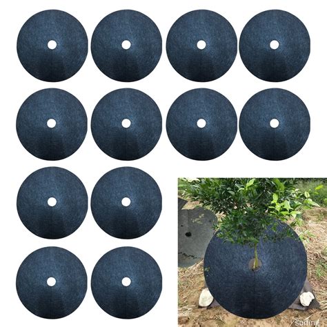 12pcs Covering Ring Control Anti Grass Cloth Garden Weeding Tool For Tree Plant Weed Mat