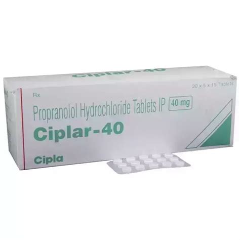 Ciplar 40 Tablet Uses Price Dosage Side Effects Substitute Buy Online
