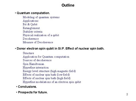 Quantum Computing And Qubit Decoherence Semion Saikin NSF
