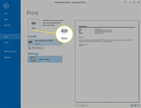 How To Save An Outlook Email As A PDF