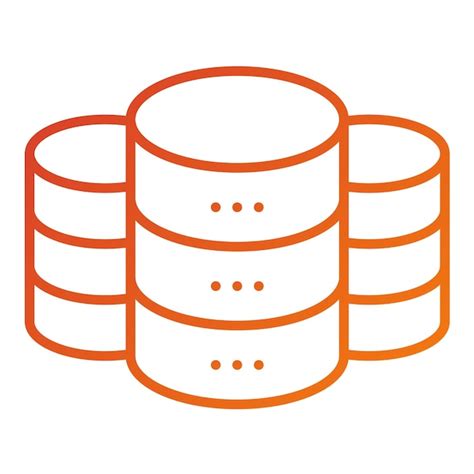 Premium Vector Database Icon Style