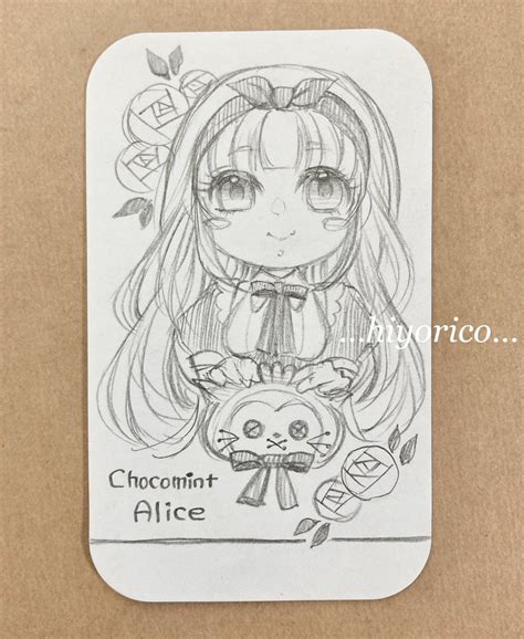 ひよりこ＊制作中低浮上 On Twitter 蔵出し③ こちらはお友達と💌交換させてもらった時のイラストたちです 左は大正ロマンな娘さんに