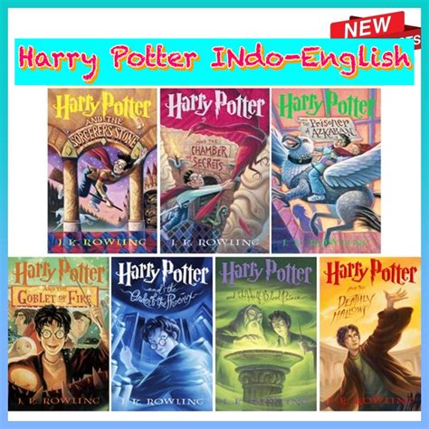 Jual NOVEL HARRY POTTER B INGGRIS Dan B INDONESIA Full Sett Jilid Shopee Indonesia