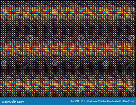 Colorful Bright Polka Dots Background Stock Illustration Illustration