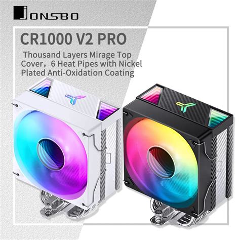 JONSBO CPU Radiador De Refrigera O Tubo De Calor ARGB Pin PWM Silencioso Absor O