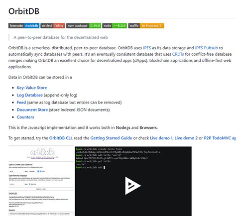 Haja And Orbitdb Code Review