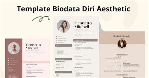 Template Biodata Diri Aesthetic Ungkapkan Keunikan Pribadi Anda Dengan