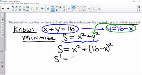 Solved The Sum Of Two Positive Numbers Is 16 What Is The Smallest Possible Value Of The Sum Of