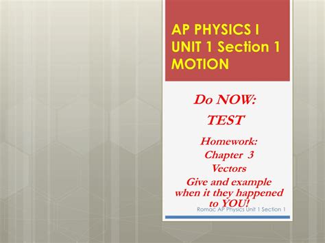 PPT AP PHYSICS UNIT Kinematics PowerPoint Presentation Free
