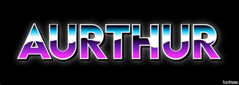 Aurthur Text Effect And Logo Design Name