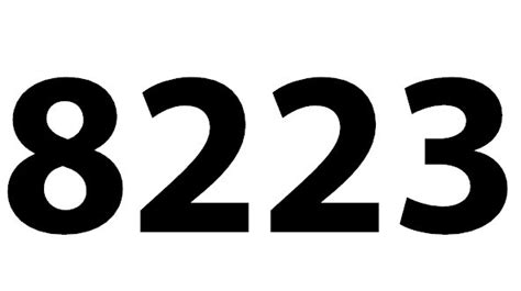 Zahl 8223