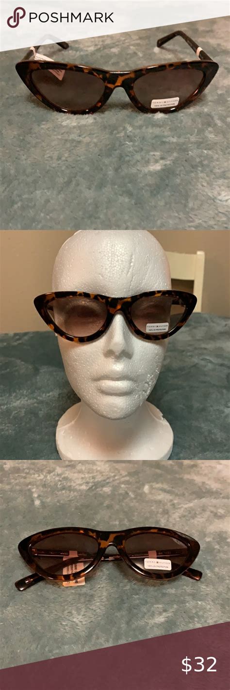 Nwt Tommy Hilfiger Tortoise Cat Eye Sungl Tortoise Cat Plus Fashion