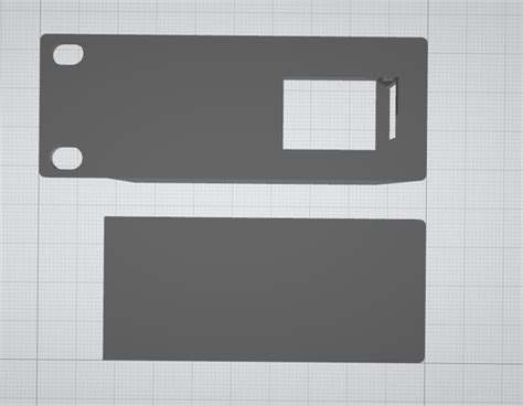 1U Rack Sensor ESPHome Temperature Humidity By DJBartek