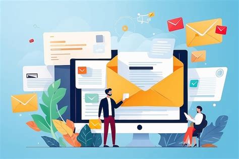 Premium Ai Image People Engaged With Personalized Email Digital Email