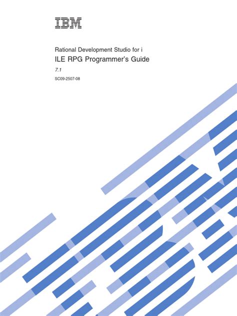 Ile Rpg Programmers Guide V7r1 Pdf Ibm Rpg Computer File