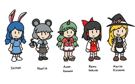 Touhou Characters Names