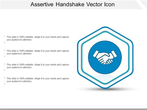 Assertive Handshake Vector Icon Ppt Powerpoint Presentation Gallery