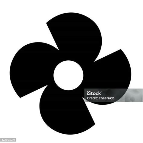 흰색 배경에 프로펠러 벡터 아이콘 플랫 스타일 웹 사이트 디자인 로고 앱 Ui에 대한 팬 아이콘 추상 팬 기호입니다 배지에 대한 스톡 벡터 아트 및 기타 이미지 Istock