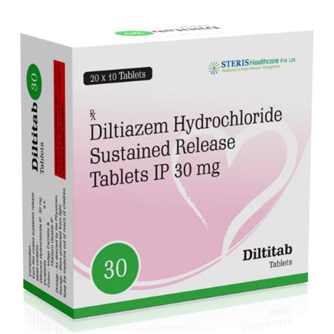 Diltiazem 30 Mg Generic Drugs At Best Price In Jaipur Steris