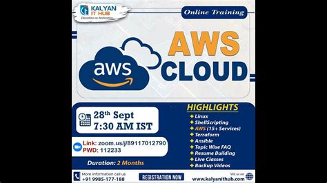 Aws Cloud New Batch Kalyan It Hub Youtube