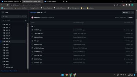 Tharani Dharan M N On Linkedin Codechef Github 100daysofcodechallenge