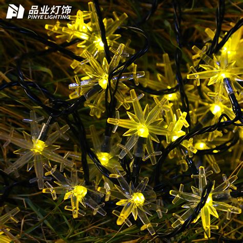太阳能灯庭院灯户外防水led七彩串灯星星灯串闪灯带花园别墅装饰虎窝淘