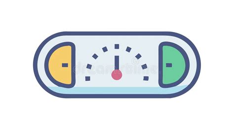 Analog Gauge Indicator Meter Icon Vector Illustration Vector Design Generative Ai Stock Vector