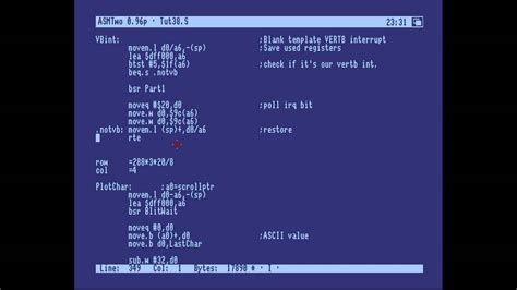 Amiga Hardware Programming 38 Structure The Stack And Interrupts Youtube