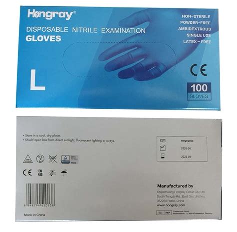 Hongray Nitrile Exam Gloves Bluesky Supplies