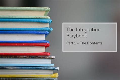 Integration Playbook What Is It