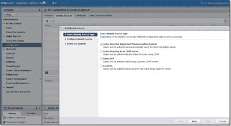 VMware Single Sign On SSO With Active Directory Sysops