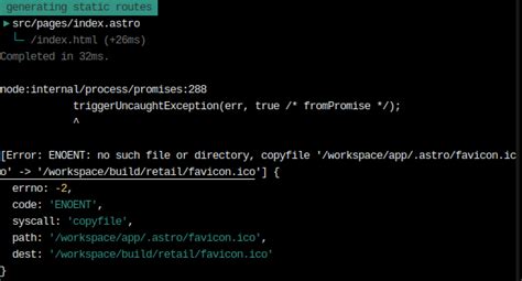 Build Process Fails With File Copy When Outdir Is In Upper Directory · Issue 6431 · Withastro
