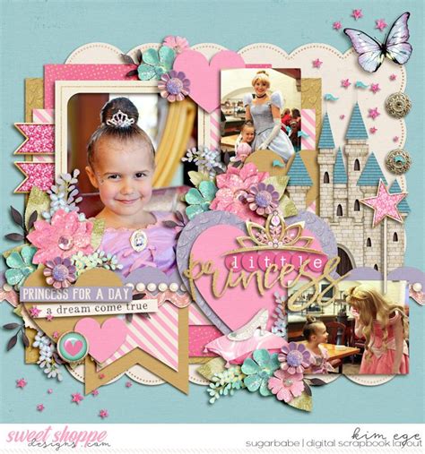 Princess For A Day Sweet Shoppe Gallery Disney Scrapbooking Layouts