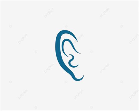 Hearing Logo Vector Outline Throat Hearing Vector Outline Throat